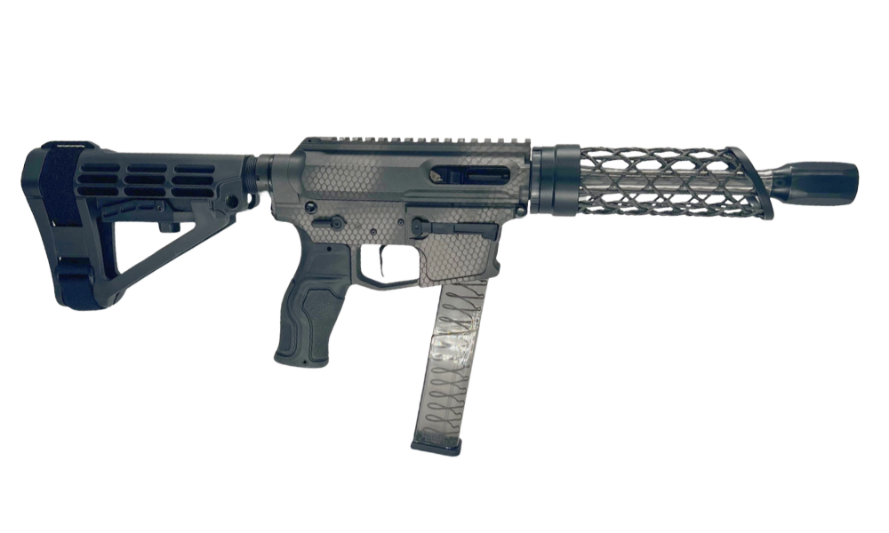 CEO-10MM CUSTOM SIDE CHARGING PISTOL CALIBER CARBINE - STEEL WEBBING