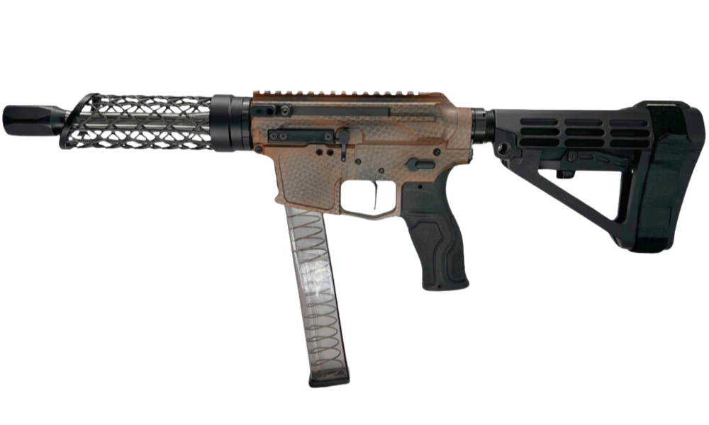 CEO-45ACP CUSTOM SIDE CHARGING PISTOL CALIBER CARBINE - COPPER WEBBING